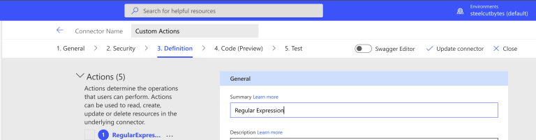 Regular Expression Support in Power Automate, via Custom Code Connector ...
